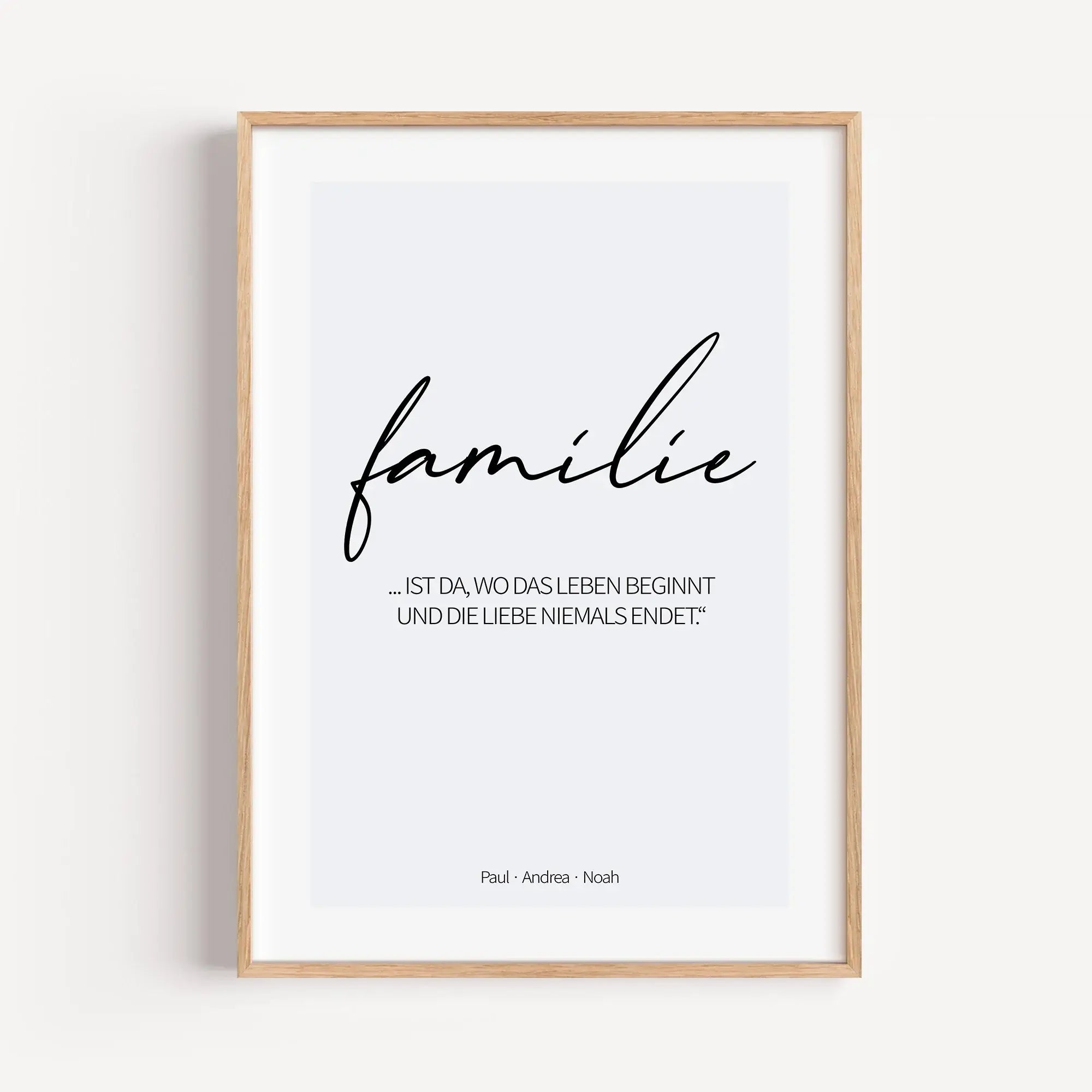 Poster Familie personalisiert gestalten | famprints