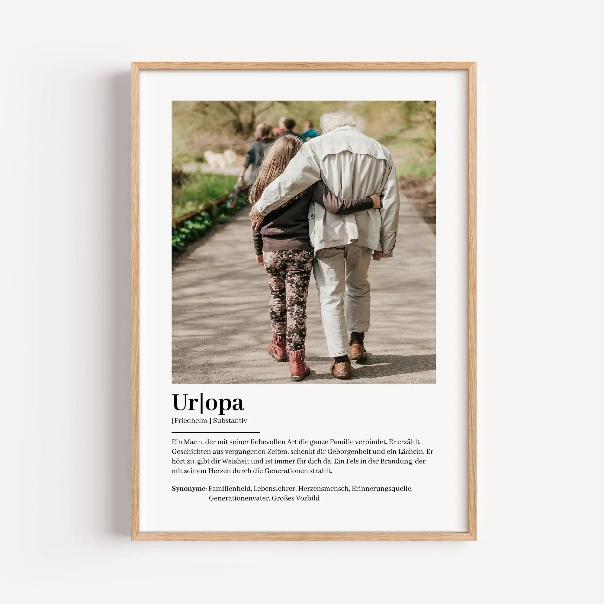 Uropa Definition Poster mit Foto gestalten | famprints