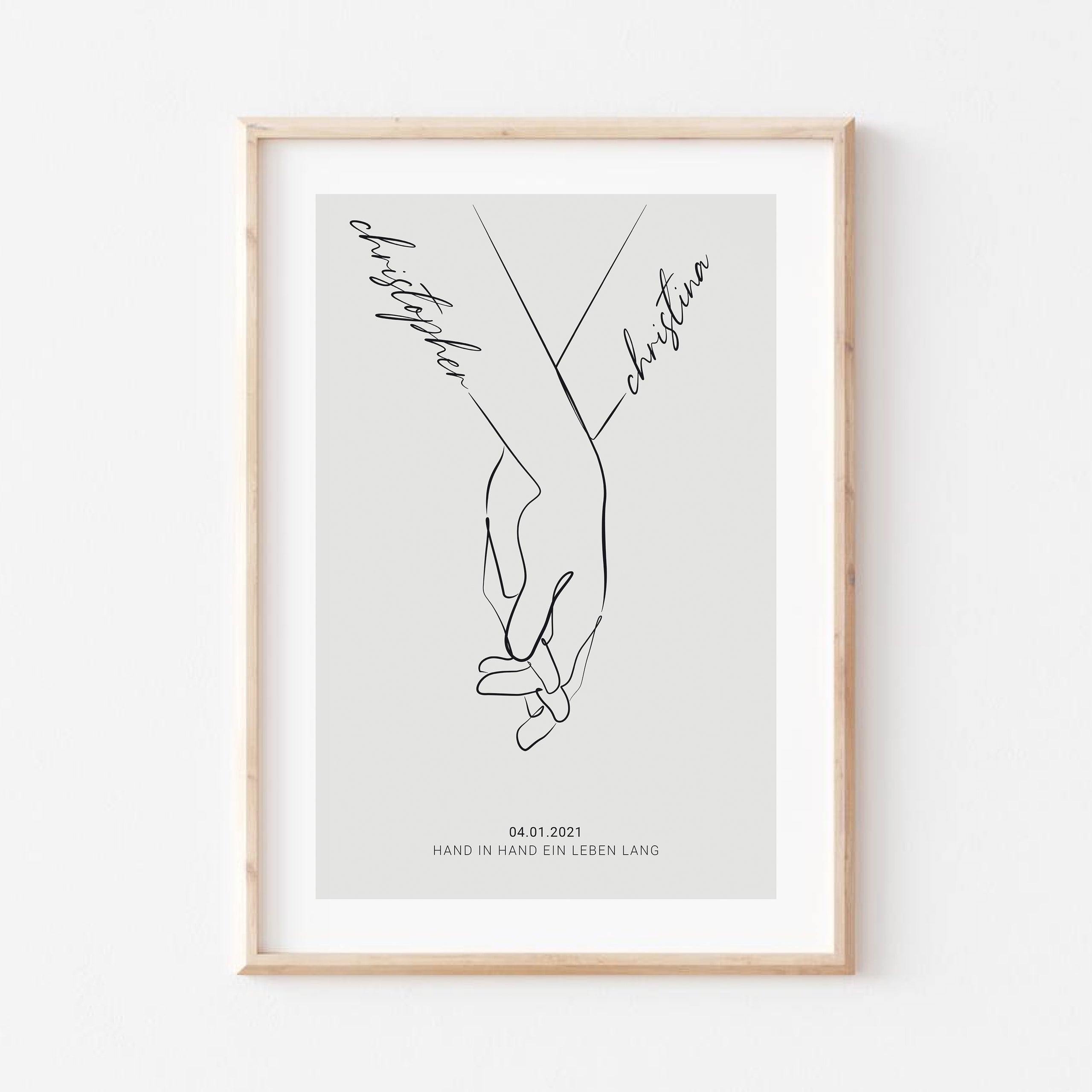 Poster 'Hand in Hand' » Jetzt personalisieren!